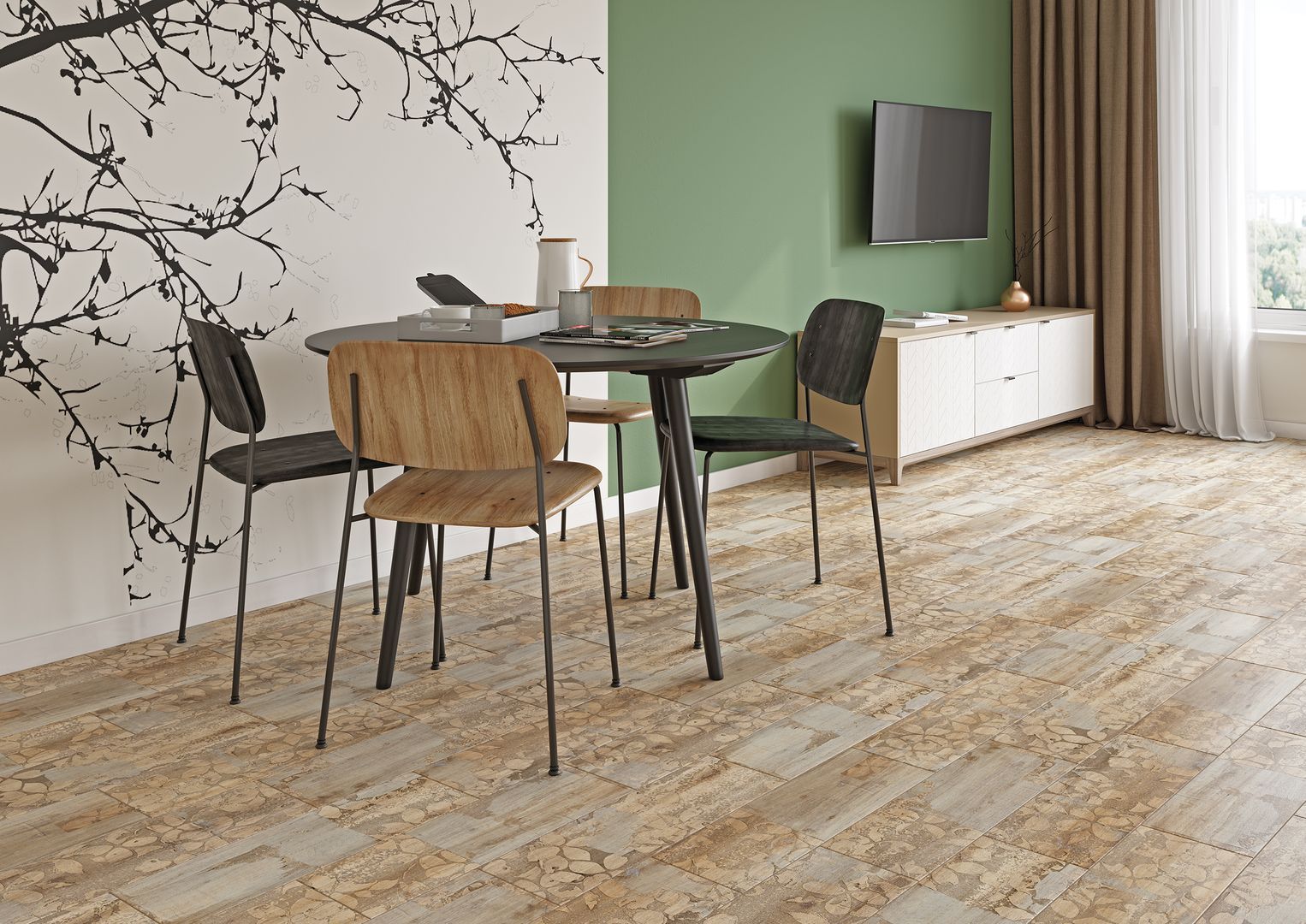 Купить плитку коллекции Cersanit Floralwood в Москве по низким ценам в каталоге GresLux.